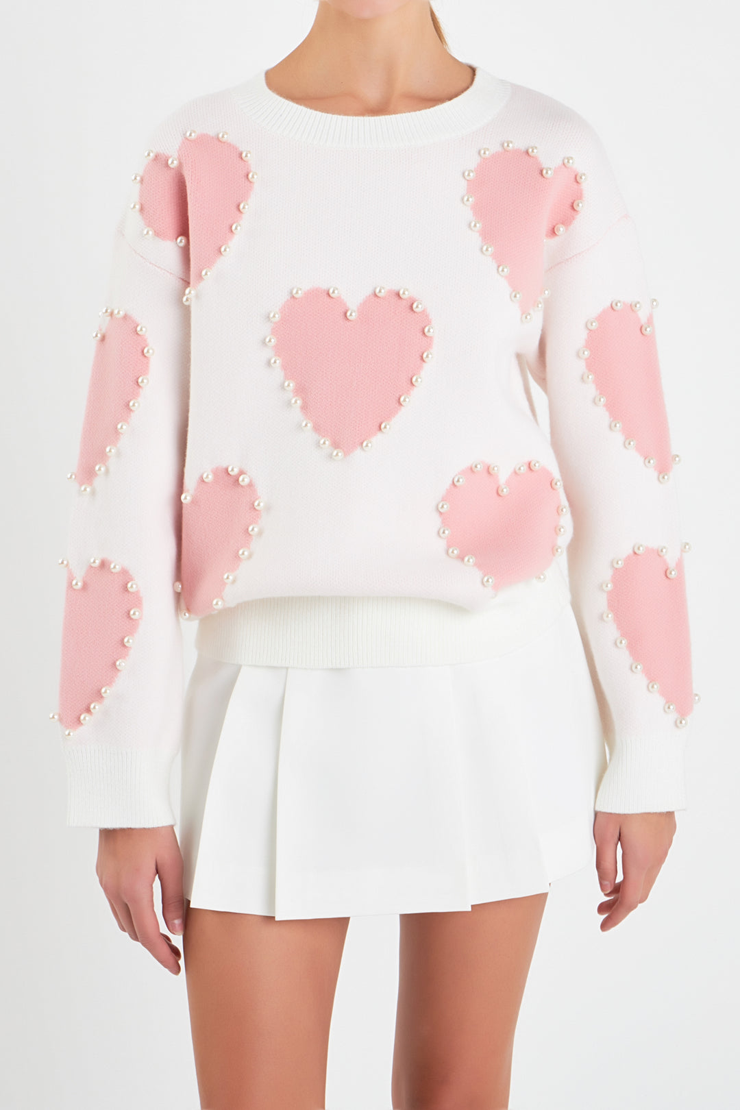 Long-Sleeve Heart Sweater – English Factory