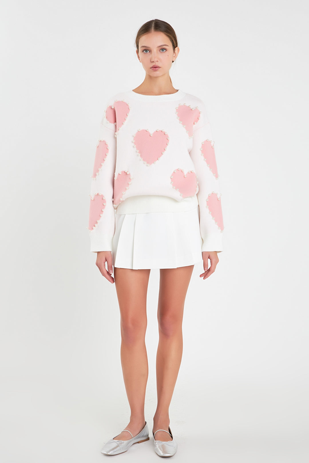 Long-Sleeve Heart Sweater – English Factory