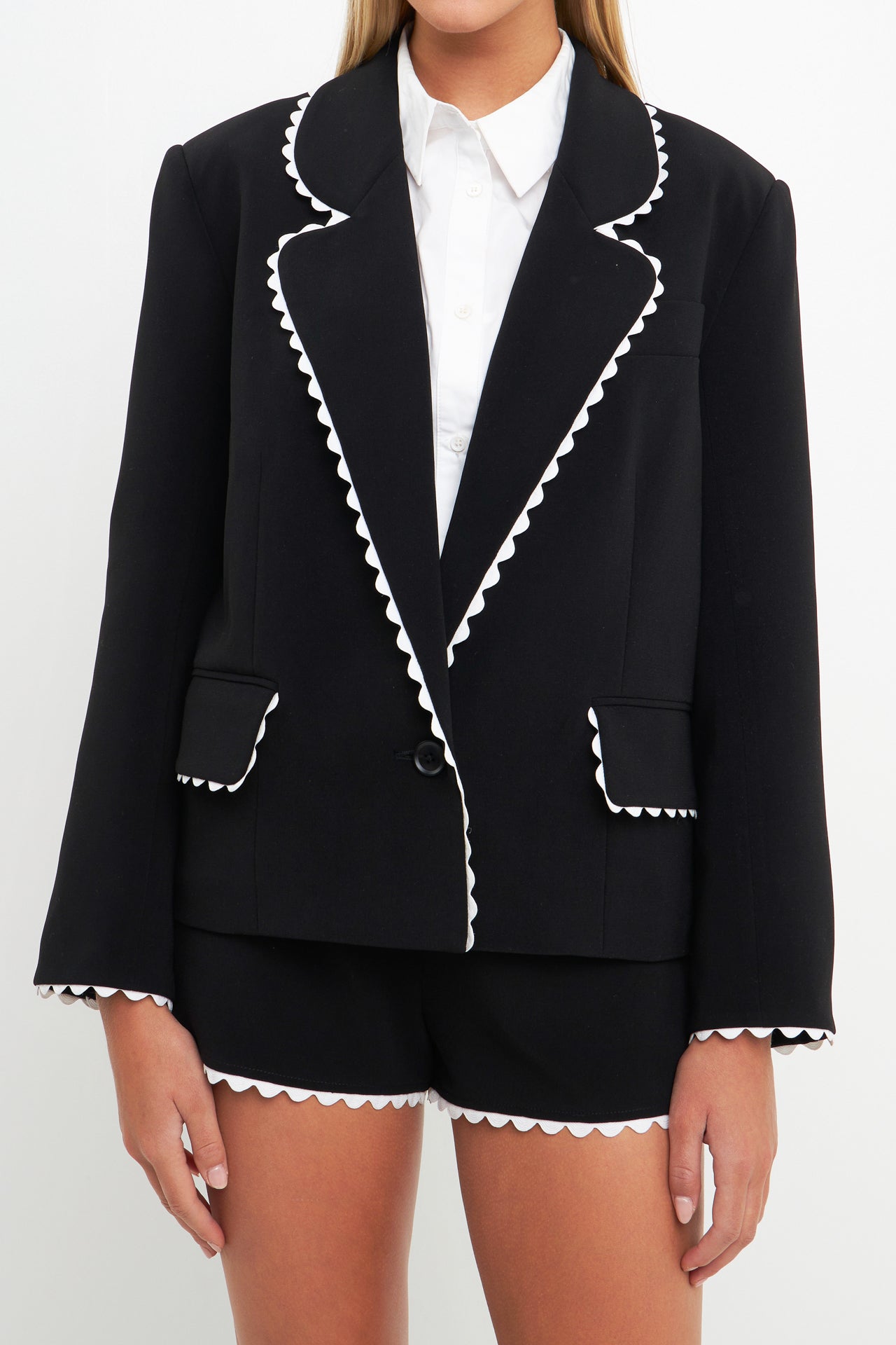 Rickrack Edge Blazer – English Factory