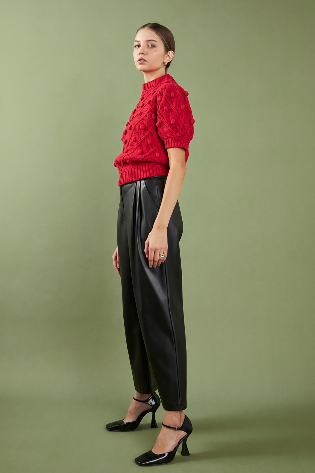 Pom Pom Puff Sleeve Sweater – English Factory