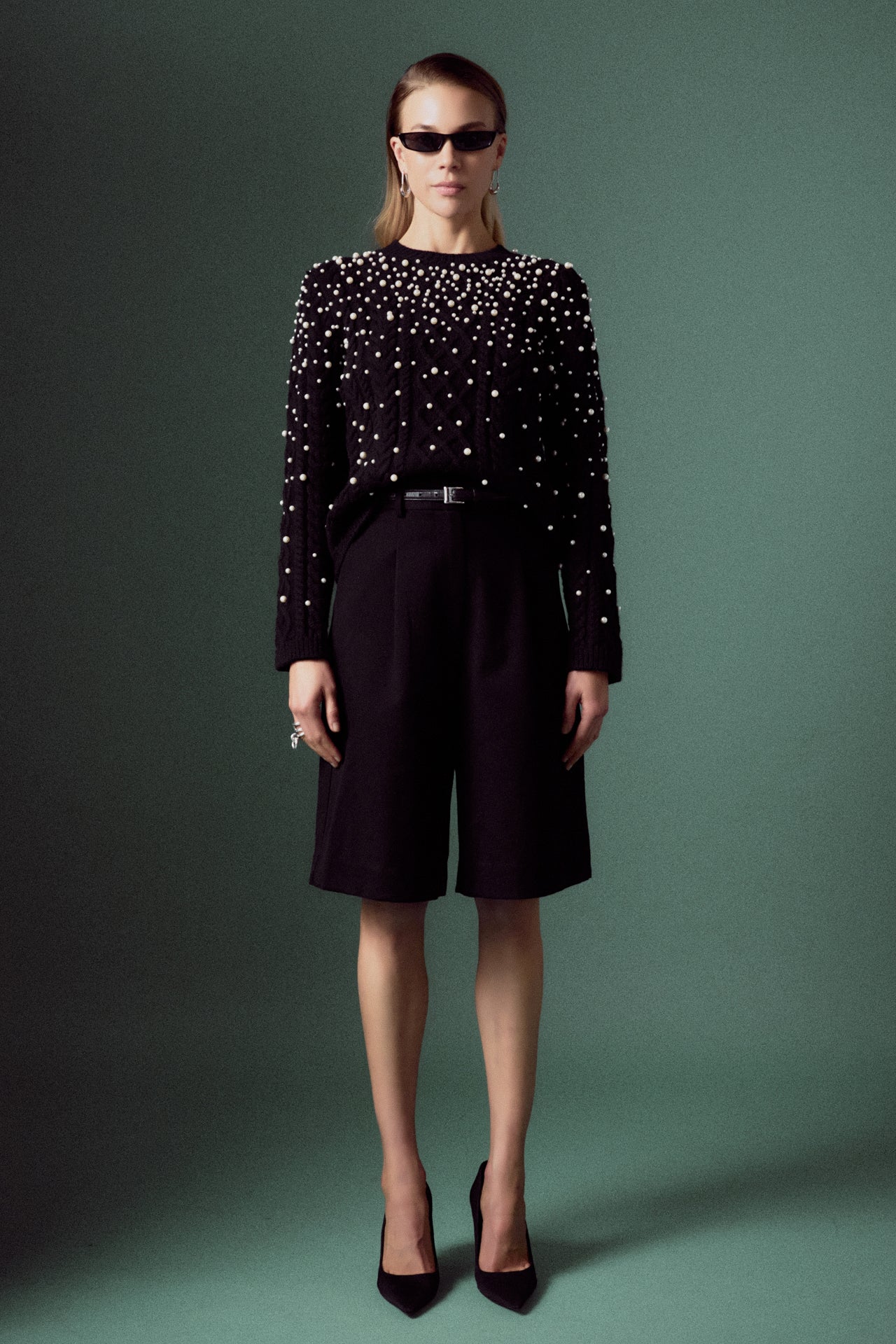 Pearl Cable Sweater – English Factory