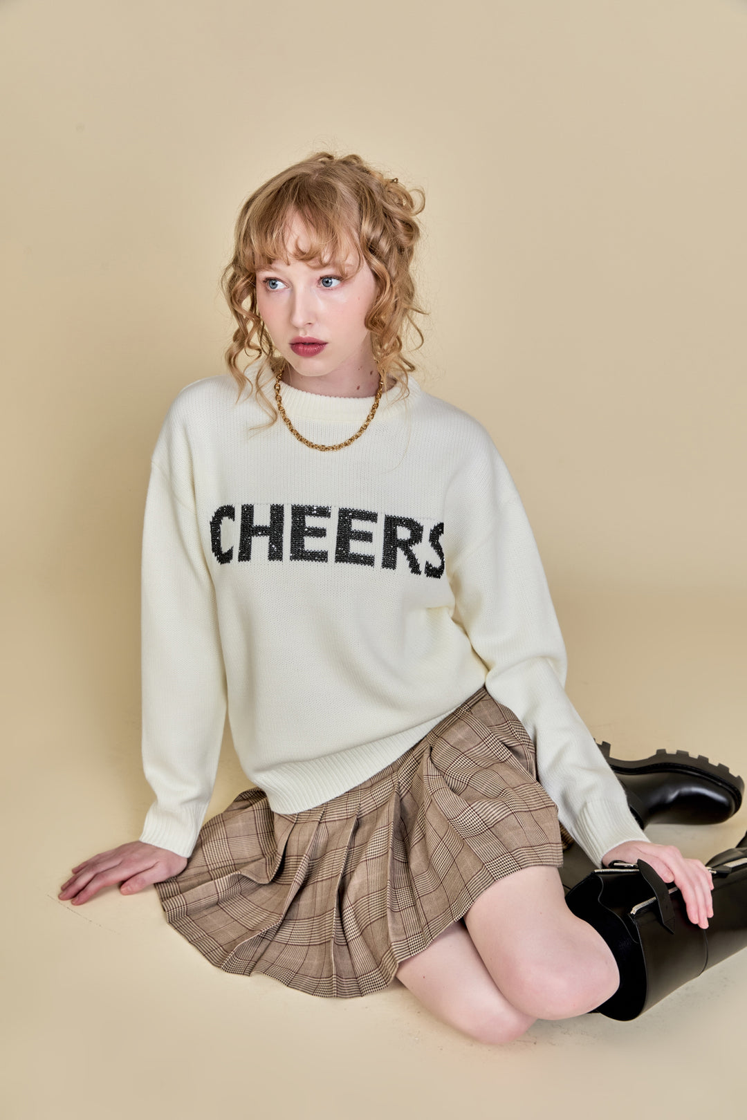 Cheers Lettering Sweater – English Factory