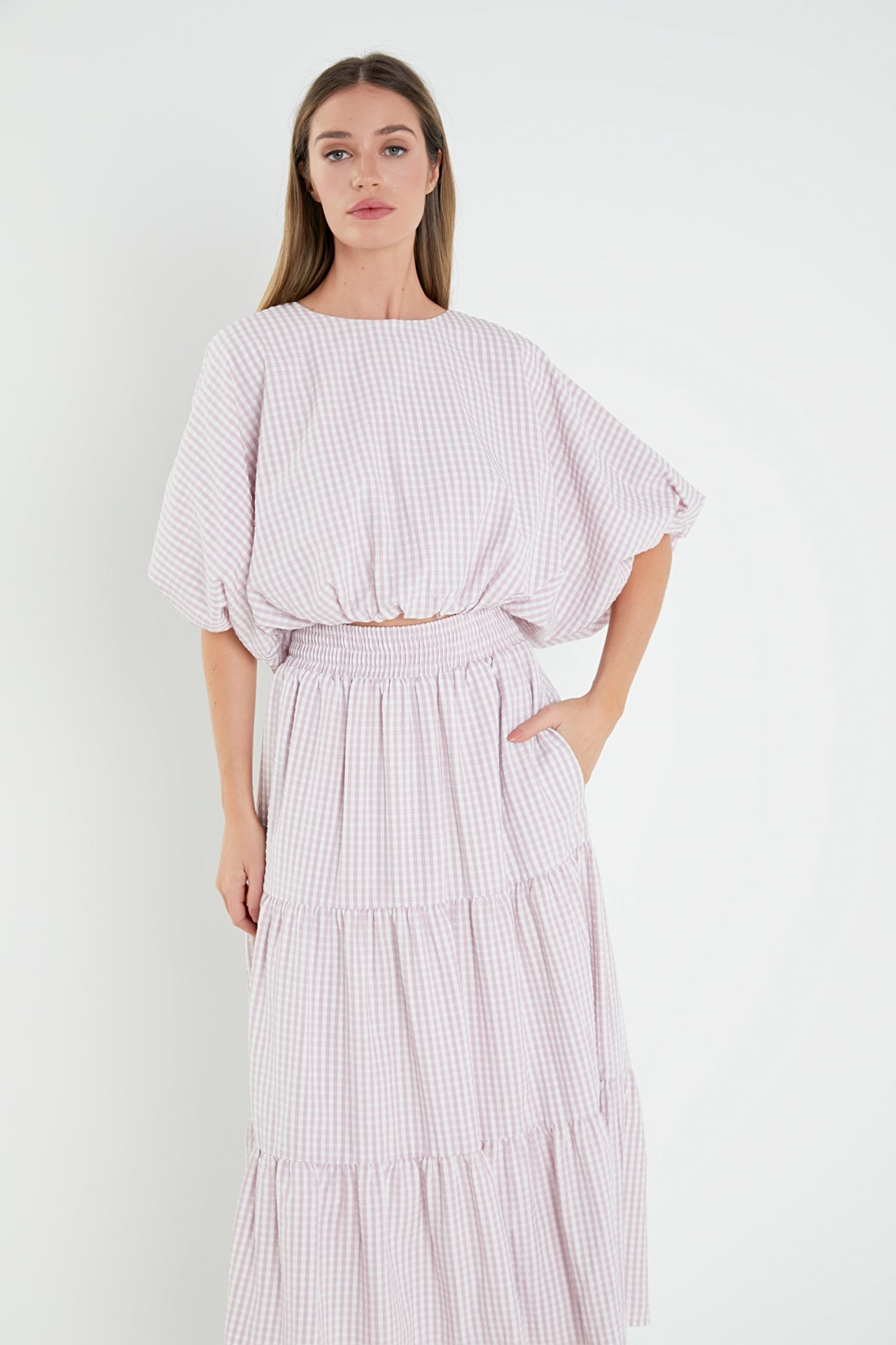 Voluminous Cropped Top – English Factory