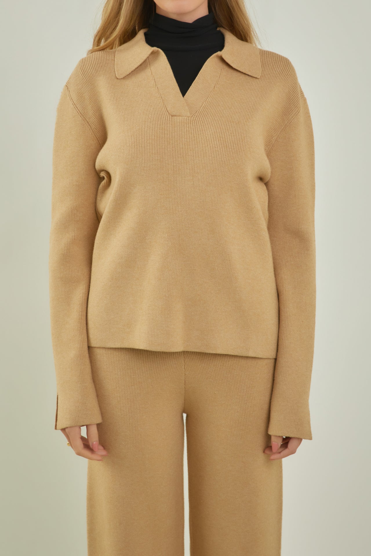 Collared Knit Sweater – English Factory