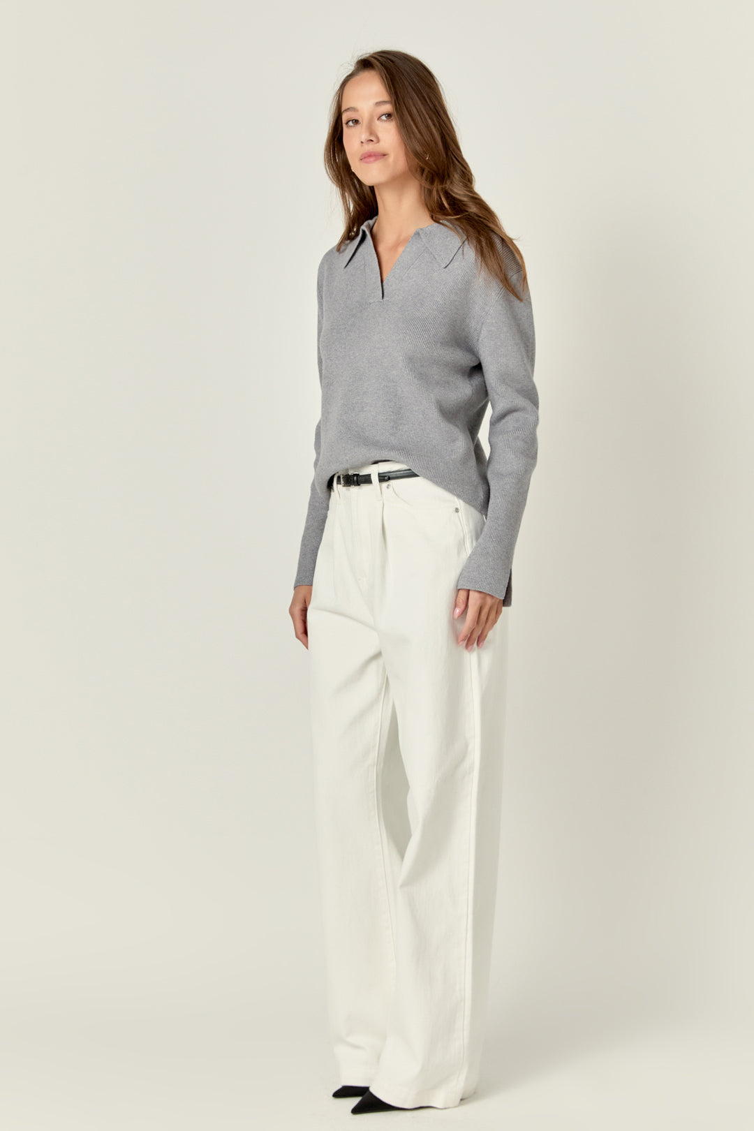 Collared Knit Sweater – English Factory