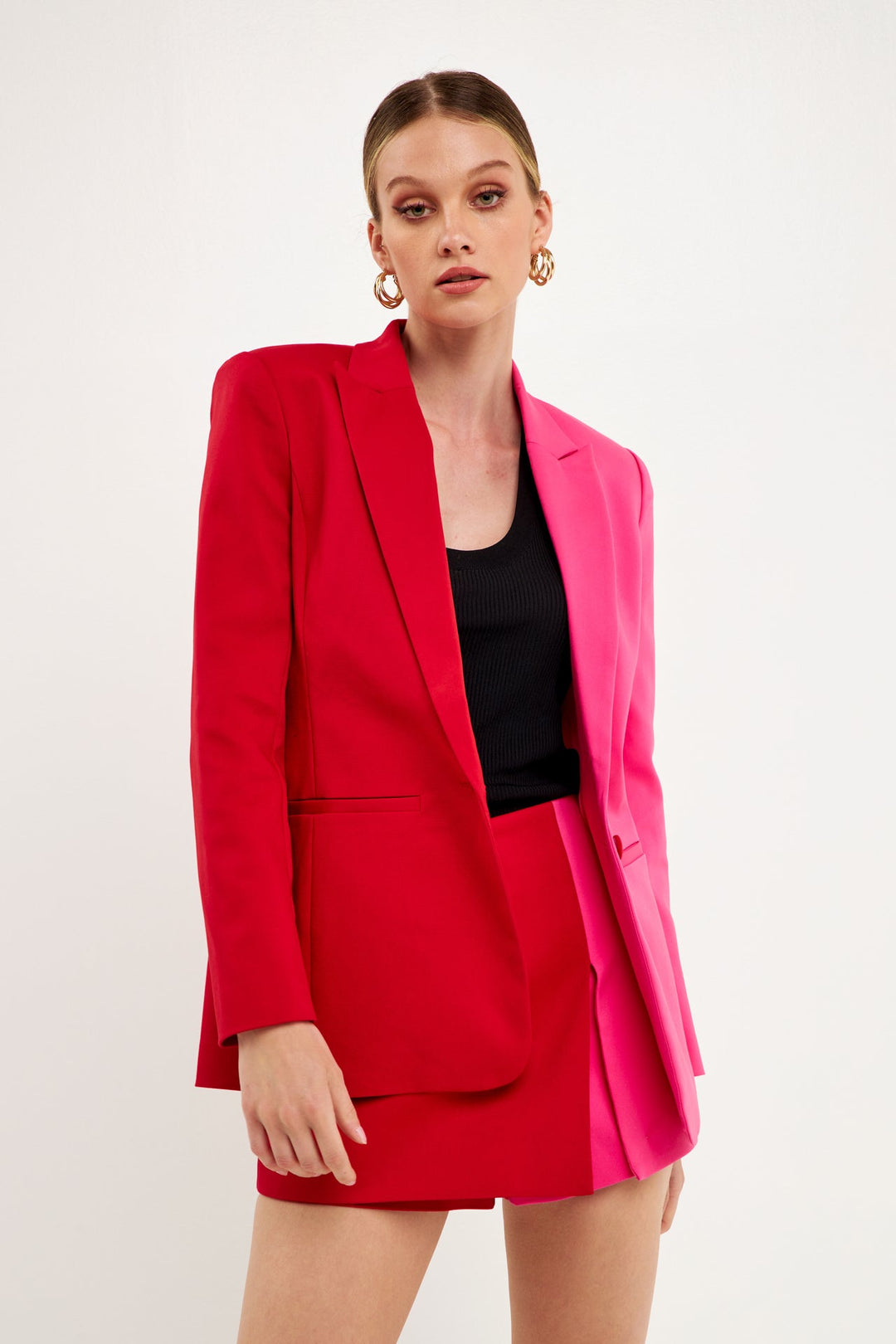 Color Block Blazer – English Factory